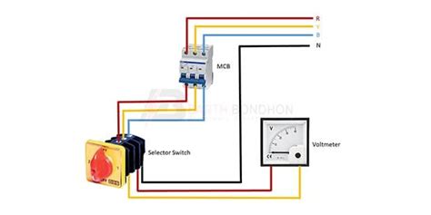 Selector Switch In Voltmeter Wiring Circuit Diagram