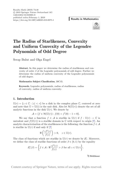 The Radius Of Starlikeness Convexity And Uniform Convexity Of The