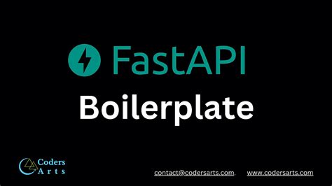Fastapi Boilerplate A Quick Start Guide For Building Web Apps