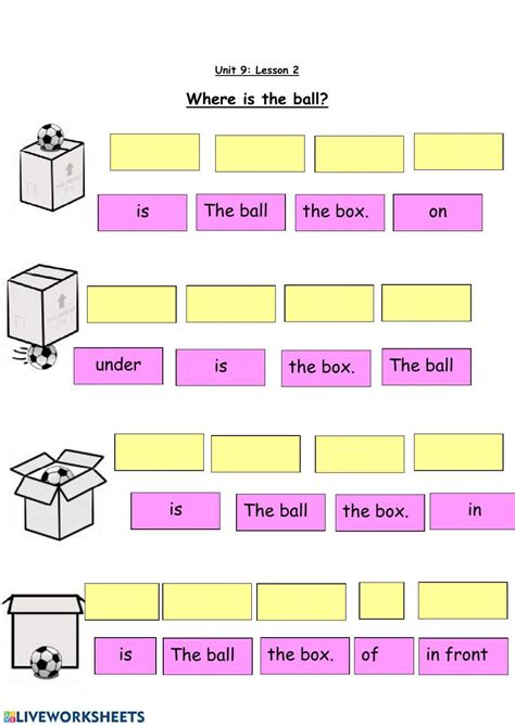 Lesson 2 And 3 Reordering Sentences Online Exercise For Live Worksheets