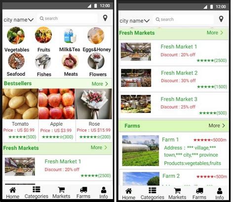 Home Page Prototype Of The Agricultural Products E Commerce Platform App Download Scientific