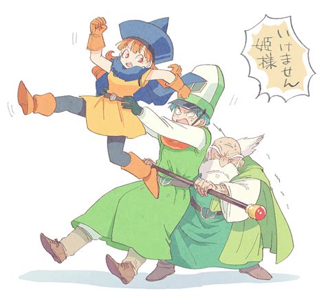 Safebooru 1girl Alena Dq4 Breasts Brey Cape Clift Closed Mouth