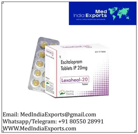 Escitalopram Oxalate Tablets 5 Mg At ₹ 80 Stripe In Kamptee Id 2851765124512