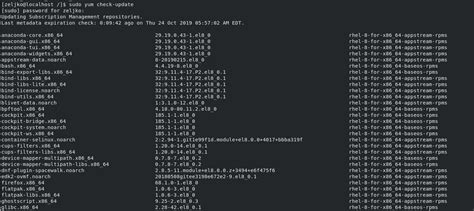 how to check red hat os version and update os it blog