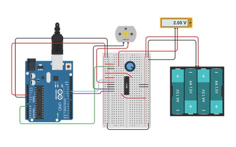Circuit Design Potentiometer Control Tinkercad