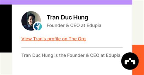 Tran Duc Hung Founder And Ceo At Edupia The Org