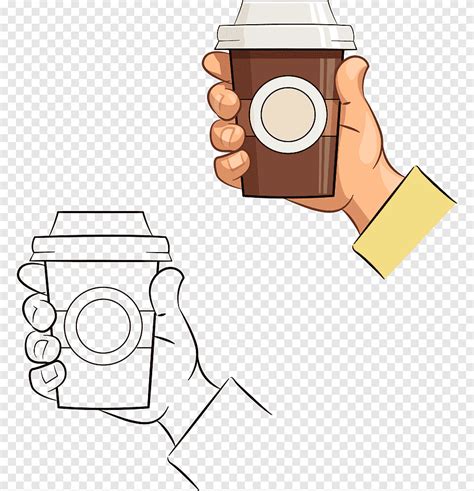 커피 일러스트 만화 커피 컵 만화 캐릭터 사진 Png Pngegg