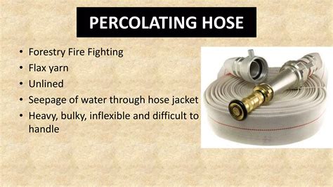 Fire Water Hose I Its Part L Hose Connection I Hose Laying Etc Pptx
