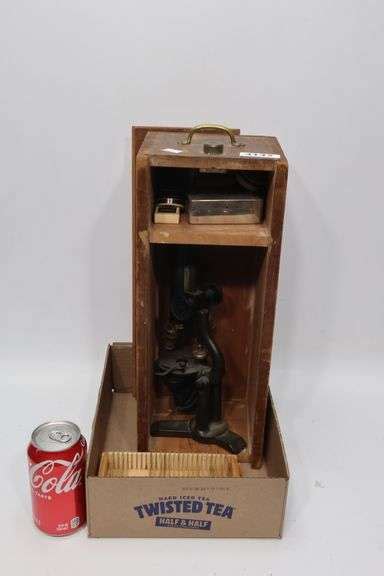 Vintage Unity Mfg Co Microscope With Case Dixon S Auction At Crumpton
