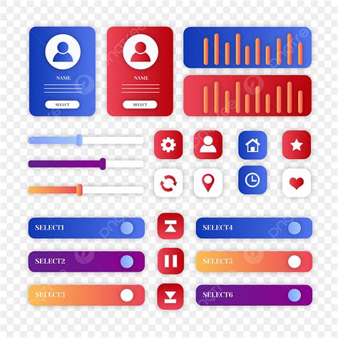 User Interface Design Vector Design Images User Interface Color Mobile