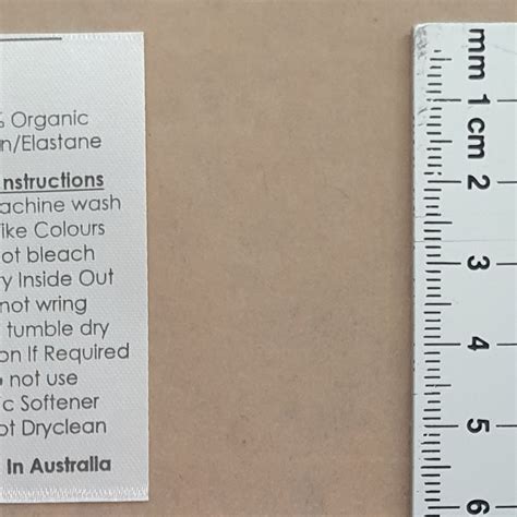 Kwaint Labels 25 Pack Organic Cotton Lycra Care Labels Clothing Labels