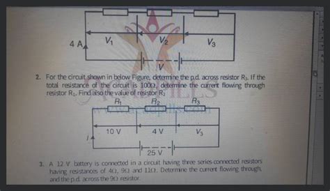 2 For The Circuit Shown In Below Figure Determine The Pd Across Resis
