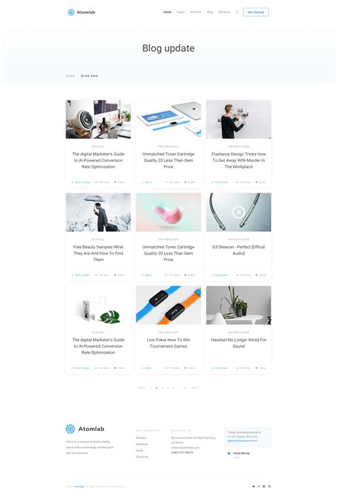 Atomlab Multi Purpose Startup Sketch Template By ThemeSun ThemeForest