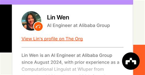 Lin Wen Ai Engineer At Alibaba Group The Org