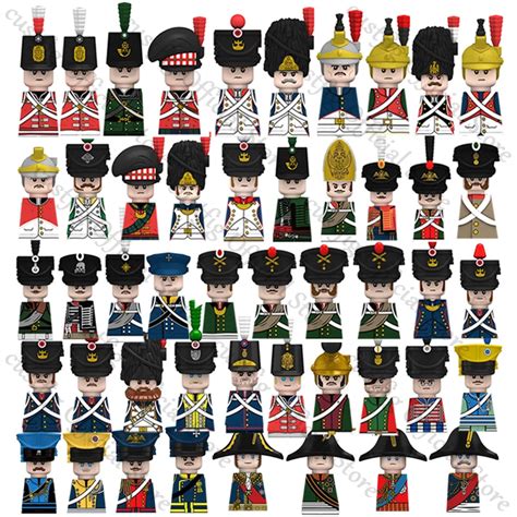Napoleonic Wars Military Soldiers Figures Building Blocks Medieval