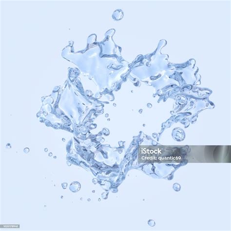 물 물방울 밝은 배경에 고립 된 스플래시 3 차원 일러스트 레이 션 3차원 형태에 대한 스톡 사진 및 기타 이미지 3차원 형태 광물질 기포 Istock