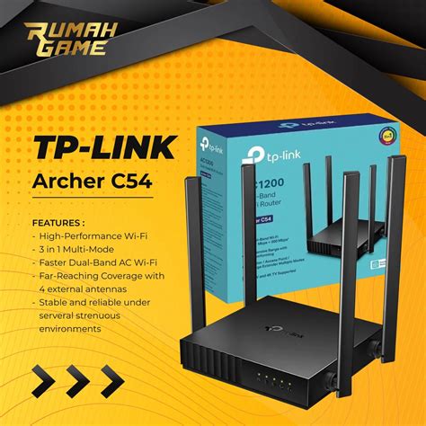 Jual TP LINK Router Wifi Extender Archer C54 AC1200 Dual Band Wi Fi Router Shopee Indonesia