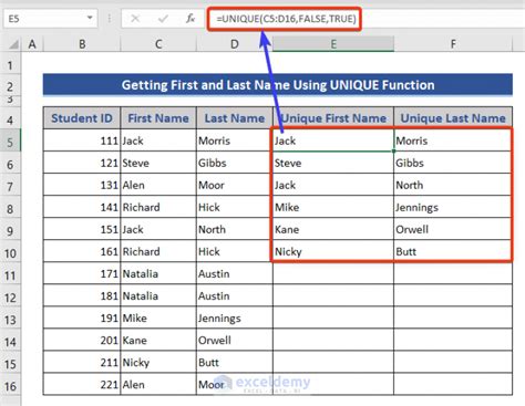 How To Find Unique Values From Multiple Columns In Excel