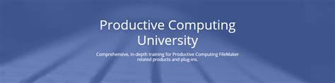 Filemaker Developers Productive Computing Inc