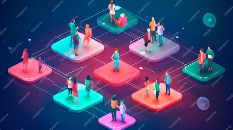 Premium Ai Image Social Network Connection Concept Generative Ai Illustrator