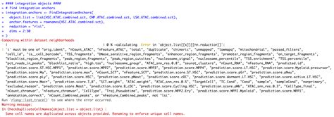 Error In `objectlist X Nnreduction ` During Findintegrationanchors · Issue 1392