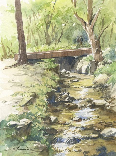 個展春はあけぼの2018 5 アトリエ光彩舎 水彩風景画 水彩画 風景 水彩画のアート