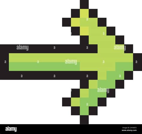 Pixelated Arrow Design Stock Vector Image Art Alamy