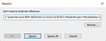 Can T Resolve External Reference When Opening Navisworks Files From BIM Docs Via