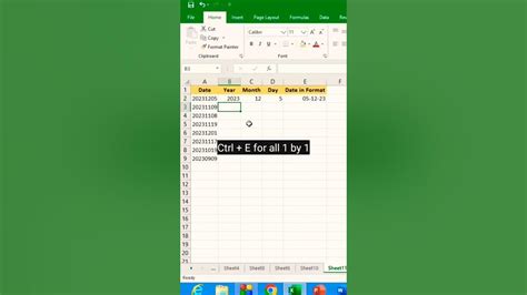 Flash Fill Excel Exceltricks Excelshortcts Youtubeshorts Ytshorts Ytviral Ytshort