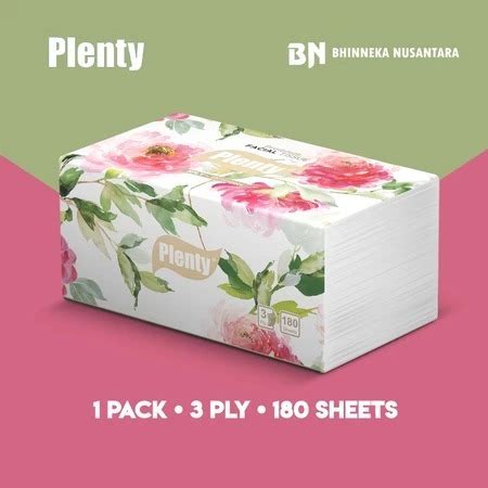 Jual Plenty Premium Facial Tissue 3 Ply 50 Sheets 3 Ply 150
