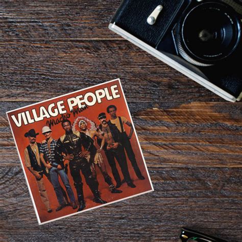 The Village People Macho Man Album Coaster Madcap And Co