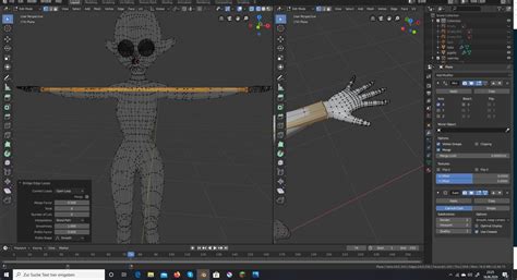 Mesh Deforms When I Try To Merge Parts Blender Stack Exchange