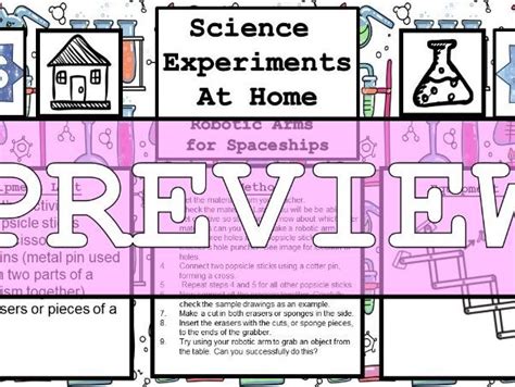 Science Home Experiment Robotic Arm Teaching Resources