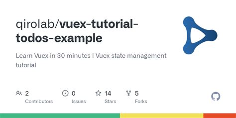 Github Qirolabvuex Tutorial Todos Example Learn Vuex In 30 Minutes Vuex State Management