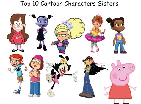Top 10 Cartoon Characters Sisters By Briancabillan On Deviantart