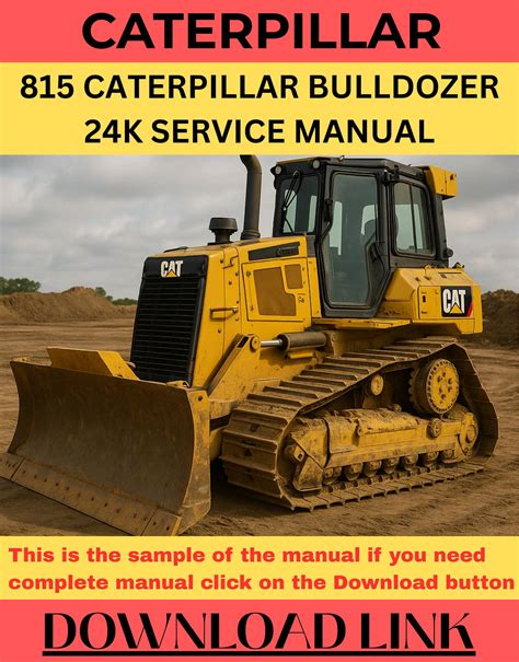 815 Caterpillar Bulldozer 24k Service Manual By John Deere Manual Issuu