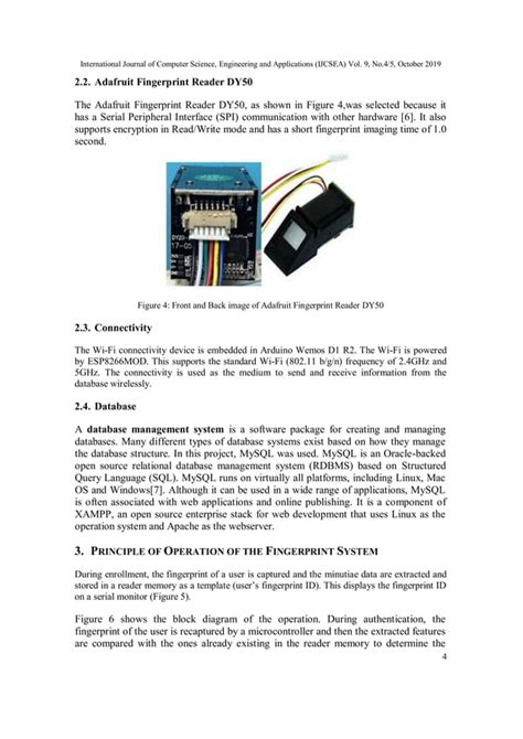Wireless Biometric Fingerprint Attendance System Using Arduino And Mysql Database Pdf