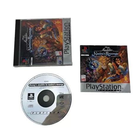 Aladdin In Nasiras Revenge Ps1 Game Sony Playstation 1 Manual And Cover