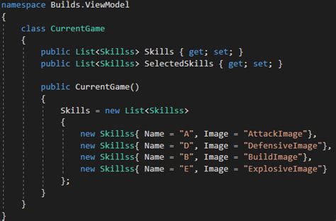 C Wpfmvvm Table Game Skill Sequenceonly One Choise In Column