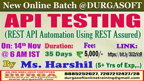 Api Testing Online Training Durgasoft Youtube Api Testing Online Training Durgasoft Youtube
