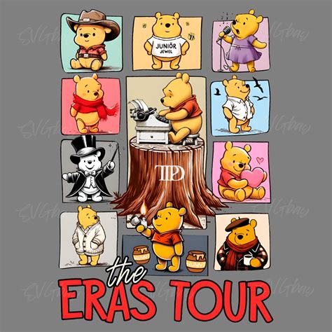 Taylor Swift Winnie The Pooh The Eras Tour Png Inspire Uplift