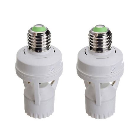 2pcs E27 Motion Sensor Light Switch 100 240v Detector Base Lamp Holder