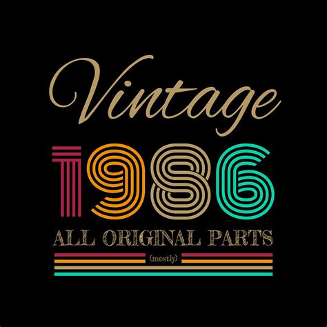 Vintage 1986 Digital Art By Martin Schneiter Fine Art America