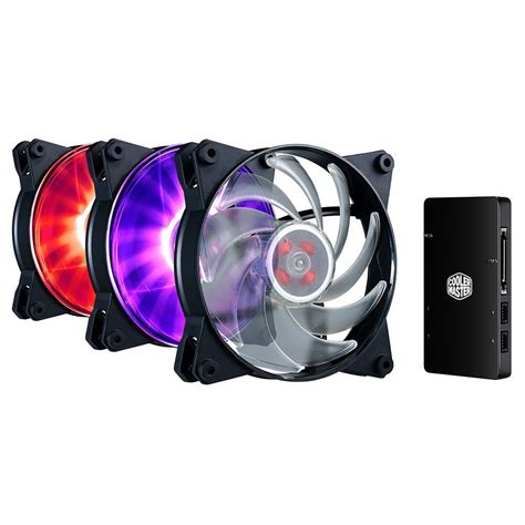 Cooler Master MasterFan Pro RGB Air Balance Cooling Fan Combo 120mm At Mighty Ape NZ