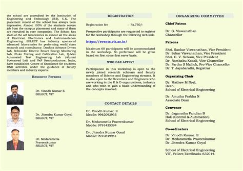 Three Days Hands On Workshop On Latex For Technical Writing Vit