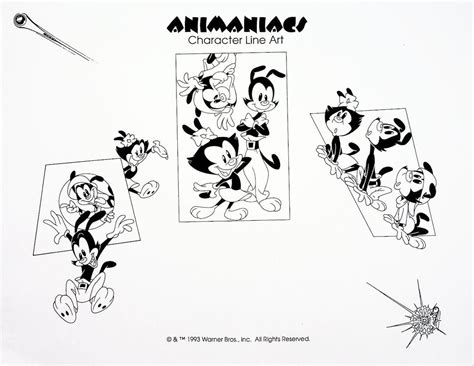 Animaniacs 1993 1998 Part 5 Model Sheets Character Models Turnarounds Concept Art R