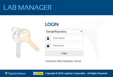 Launching Lab Manager From Testarchitect Client