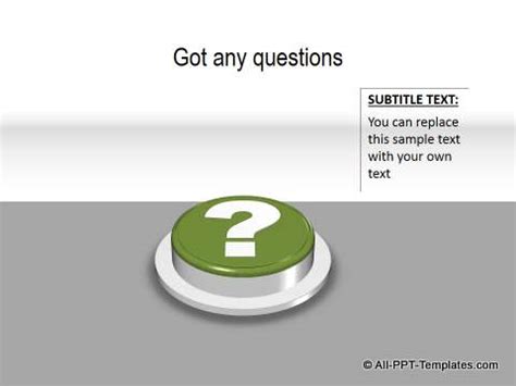 Powerpoint Questions Slide Templates
