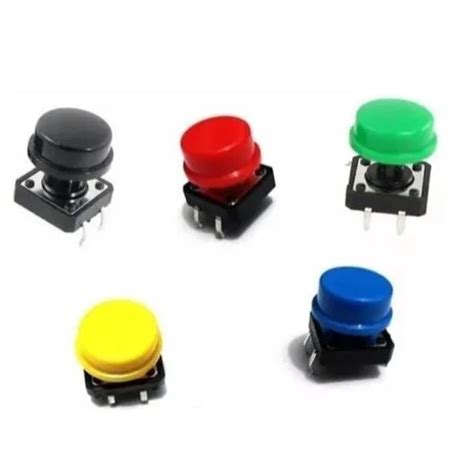 Chave Táctil Push Button Botão 5 Unidades Arduino Protoboard Chave Tatil Shopee Brasil