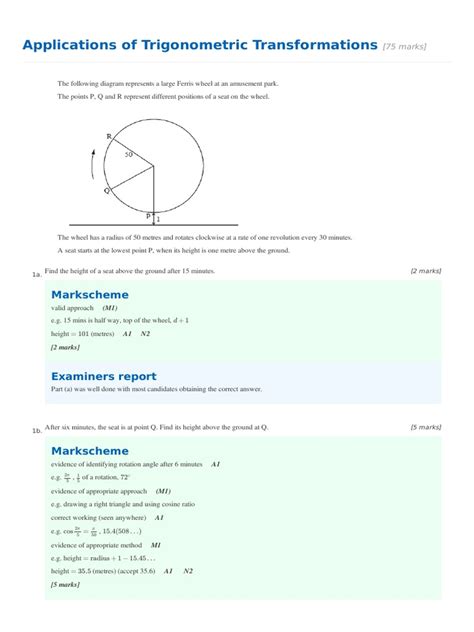 Applications Of Trigonometric Transformations Key Pdf Trigonometric Functions Equations